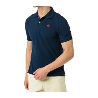 La Martina Klassisches Piqu&eacute;-Polohemd - - Tops - Herren - Blau - L