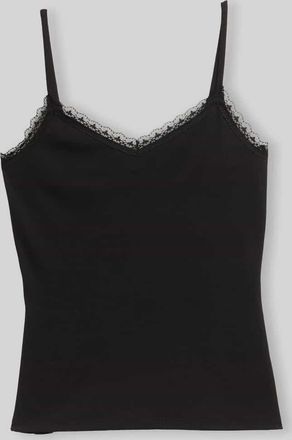 Tom Tailor Denim Slim Fit Top aus Baumwoll-Mix