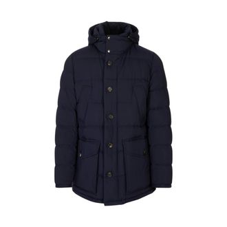 Kiton Giaccone - Homme - Vestes - Bleu - Taille: L