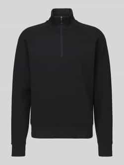 HUGO BOSS Sweatshirt mit Troyerkragen