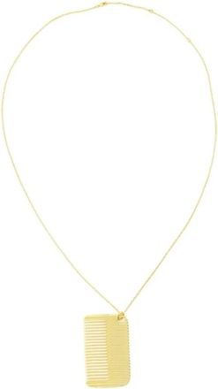 Ami Kamm Anh&auml;nger Halskette - - Accessories - unisex - Gelb - ONE SIZE