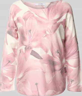 Zabaione Langarmshirt aus Viskose-Mix mit Rundhalsausschnitt