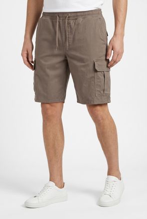 Jack & Jones Cargohose JACK & JONES JPSTCOLE DYLAN CARGO SHORTS MID, Herren, Gr. M, N-Gr, braun (falcon), Web, Obermaterial: 98% Baumwolle, 2% Elasthan, unifarben,