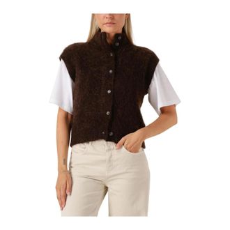 des petit hauts Damen, Strickwaren, Braun, LGr&ouml;&szlig;e