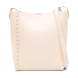 Jil Sander Mittelgro&szlig;e Leder-Tragetasche - - Bags - Damen - Beige - ONE SIZE