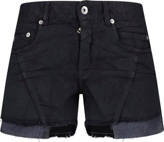 Rick Owens Denim Shorts Lana Cutoff