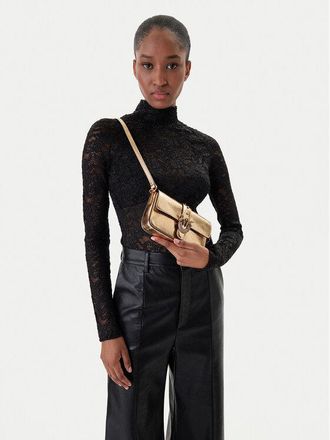 Pinko Handtasche Love One Slouchy Baby AI 25-26 PCPL 105353 A2WD Goldfarben