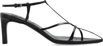Jil Sander Cage Sandale mit mittelhohem Absatz - - Shoes - Damen - Schwarzk - 40 EU