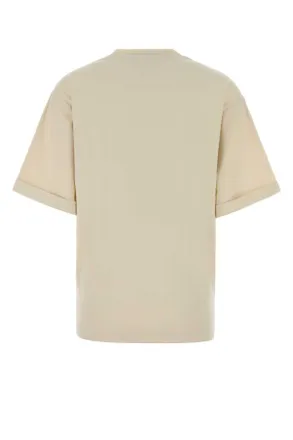 Woolrich Womens Cream Cotton Oversize T-Shirt Milkcream Exterior