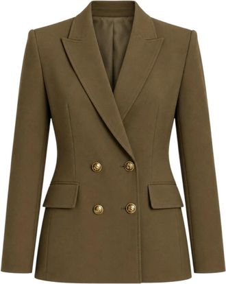 Nenette Blazer Double-Boutonnage - Femme - Vestes - Vert - Taille: 40 FR