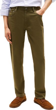 Tommy Hilfiger Herren Denton 5Pkt Sateen Mw0Mw42005 Hose mit 5 Taschen, Khaki (Army Green), 36 W / 32 L