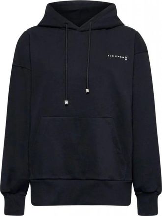 John Richmond Femme, Sweatshirts et sweats &agrave; capuche, Noir, Taille: 40 FR Richmond X Sweat &agrave; capuche