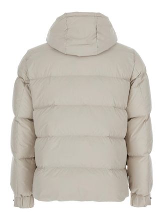 H&egrave;SKIMO Quilted Technical Fabric Down Jacket - Beige