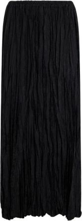 Roberto Cavalli Femme, Jupes, Noir, Taille: 42 FR Silk Midi Skirt with Monogram RC