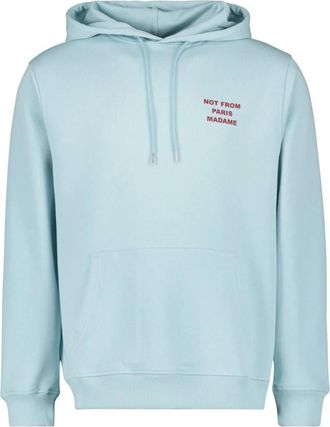 Dr&ocirc;le de Monsieur Homme, Sweatshirts et sweats &agrave; capuche, Bleu, Taille: M Le Sweat &agrave; capuche Slogan