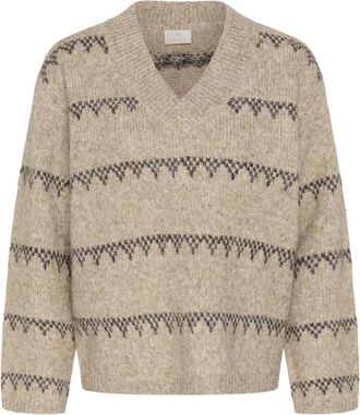 Kaffe Kasinora Pullover - - Knitwear - Damen - Beige - XS