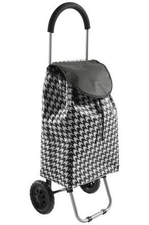 Novel Einkaufstrolley, Metall, Kunststoff, 26 L, 35x28x92 cm, Tasche abnehmbar, seitliche Schirmtasche, Leichtlaufrollen, handgep&auml;cktauglich, Nur In Filiale