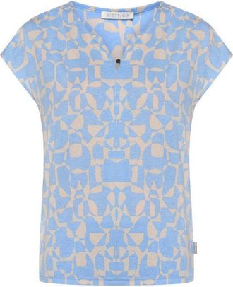 Betty&Co Kurzarmshirt Damen mit Gummizug (1-tlg)
