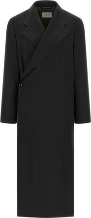 Christophe Lemaire Femme, Manteaux, Noir, Taille: 36 FR Wrap Over Coat