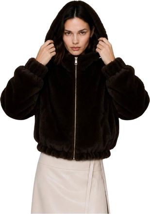 Kocca Femme, Vestes, Brun, Taille: 42 FR Veste en fausse fourrure