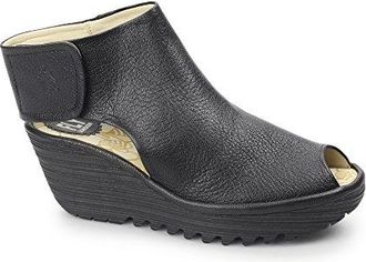 FLY London FLY London Yone642, Escarpins Bout ouvert femme, Noir (Black 000), 39 EU