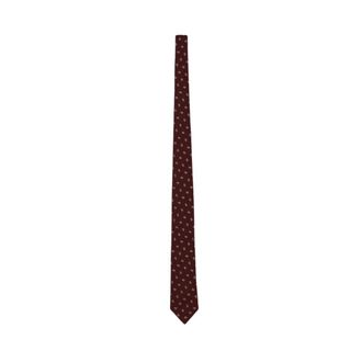 Emporio Armani Cravate en soie 7-5 - Homme - Accessoires - Rouge - Taille: ONE Size