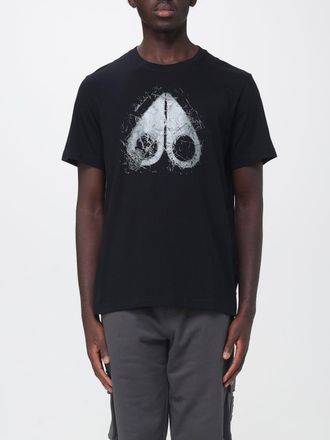 Moose Knuckles T-shirt &agrave; col rond en coton avec logo imprim&eacute; sur le devant
