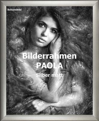 Homedecoration Bilderrahmen Paola 51 x 51 cm Silber matt mit Acrylglas Antireflex 1 mm