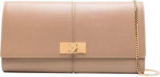 Giuseppe Zanotti pochette en cuir - Marron