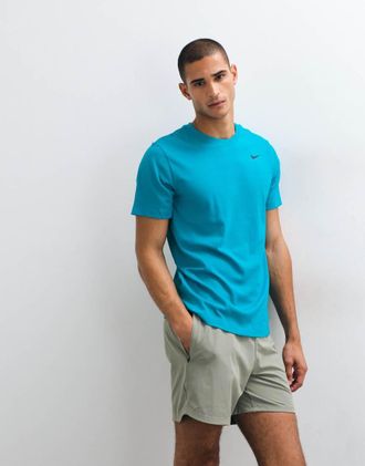 Nike Dri-FIT Baumwoll-T-Shirt in Blau