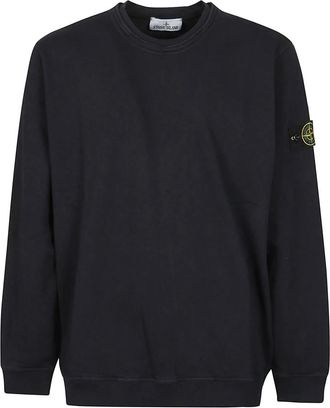 Stone Island Homme, Sweatshirts et sweats &agrave; capuche, Bleu, Taille: L Cotton Fleece SweaT-shirt