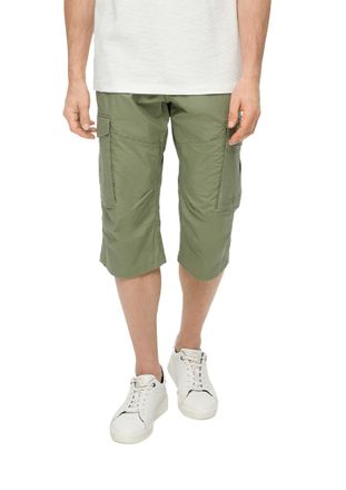 s.Oliver Relaxed: Cargo-Bermuda aus Baumwollstretch