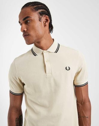 Fred Perry Polo &agrave; double liser&eacute; noir - Gr&egrave;ge-Neutral