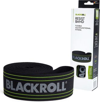 BLACKROLL RESIST BAND - black - Fitnessband. Trainingsband für das moderne Athletiktrainig mit extremer Dehnbarkeit in schwarz