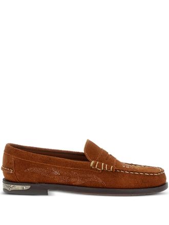 Sebago Loafer mit Ziernähten - Braun
