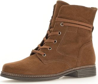 Gabor Damen Schnürstiefeletten | Frauen Stiefeletten | Wechselfußbett | Best Fitting | Warmfutter | New Whisky/altsil. | 38.5 EU - 5.5 UK