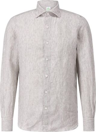 Finamore Leinen-Hemd Luigi Tokyo mit Streifen