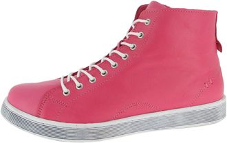 Andrea Conti Damen High Top Sneaker, hot pink, 37 EU