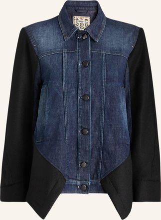 High High Jacke Urchin Im Materialmix schwarz