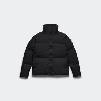 Canada Goose Lawrence Steppjacke mit schwarzem Logo (M&auml;nnlich, Black, S)