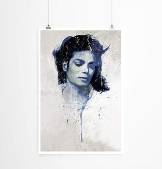 Paul Sinus Art Michael Jackson V 90x60cm auf Masterclass Metallic Pearl High Gloss Photo Paper