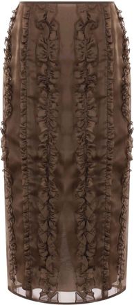 Cecilie Bahnsen Ocean Midirock - Braun