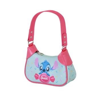 Disney Lilo und Stitch Candy-Fancy Casual Schultertasche, Blau, 21,5 x 14,5 cm