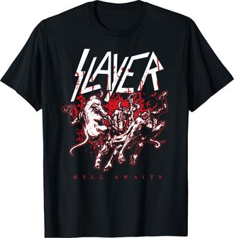 Slayer Hell Awaits Graphic Demons T-Shirt