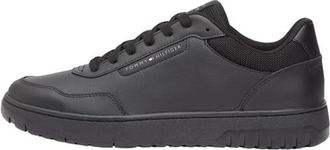 Tommy Hilfiger Th Basket Core Lite LTH Fm0fm05713 Chaussures Basses pour Homme, Black, 44 EU