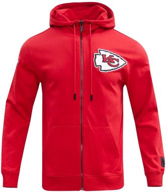 Pro Standard Mens NFL Kansas City Chiefs Classic Chenille Kapuzensweatshirt mit durchgehendem Rei&szlig;verschluss Rot XL