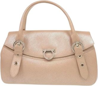 Ferragamo Sac &agrave; main en cuir doccasion - Femme - Pre-owned - Rose - Taille: ONE Size