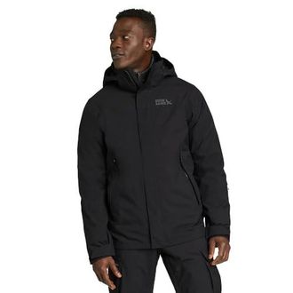 Eddie Bauer Powder Search 2.0 Veste de ski imperm&eacute;able 3 en 1 pour homme, noir, Medium