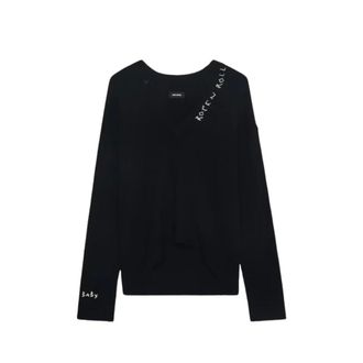 Zadig&Voltaire Damen, Strickwaren, Schwarzk, MGr&ouml;&szlig;e