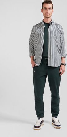 Eden Park Chemise En Popeline De Coton &Agrave; Rayures Verte Coupe Regular